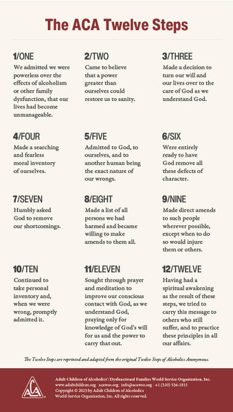 ACA 12 Steps Banner – ACAWSO