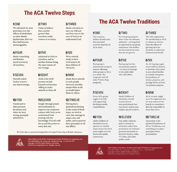 ACA Banner Set - ACA 12 Step and 12 Traditions Banners – ACAWSO